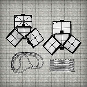 Dolphin Nautilus CC Robotic Pool Cleaner Tune-up Kit with Replacement Filters, Active Brush, and Tracks for Extending The Life of Your