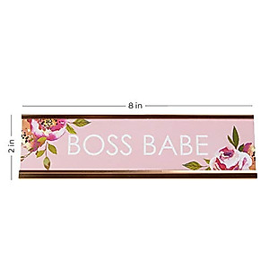 Boss Babe Desk Plate/Boss Babe Desk Sign Nameplate