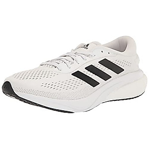 adidas Men's Supernova 2 Running Shoe, White/Black/Dash Grey, 15