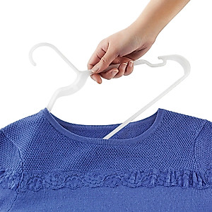 Whitmor Hanger Plastic WHTE 10PK