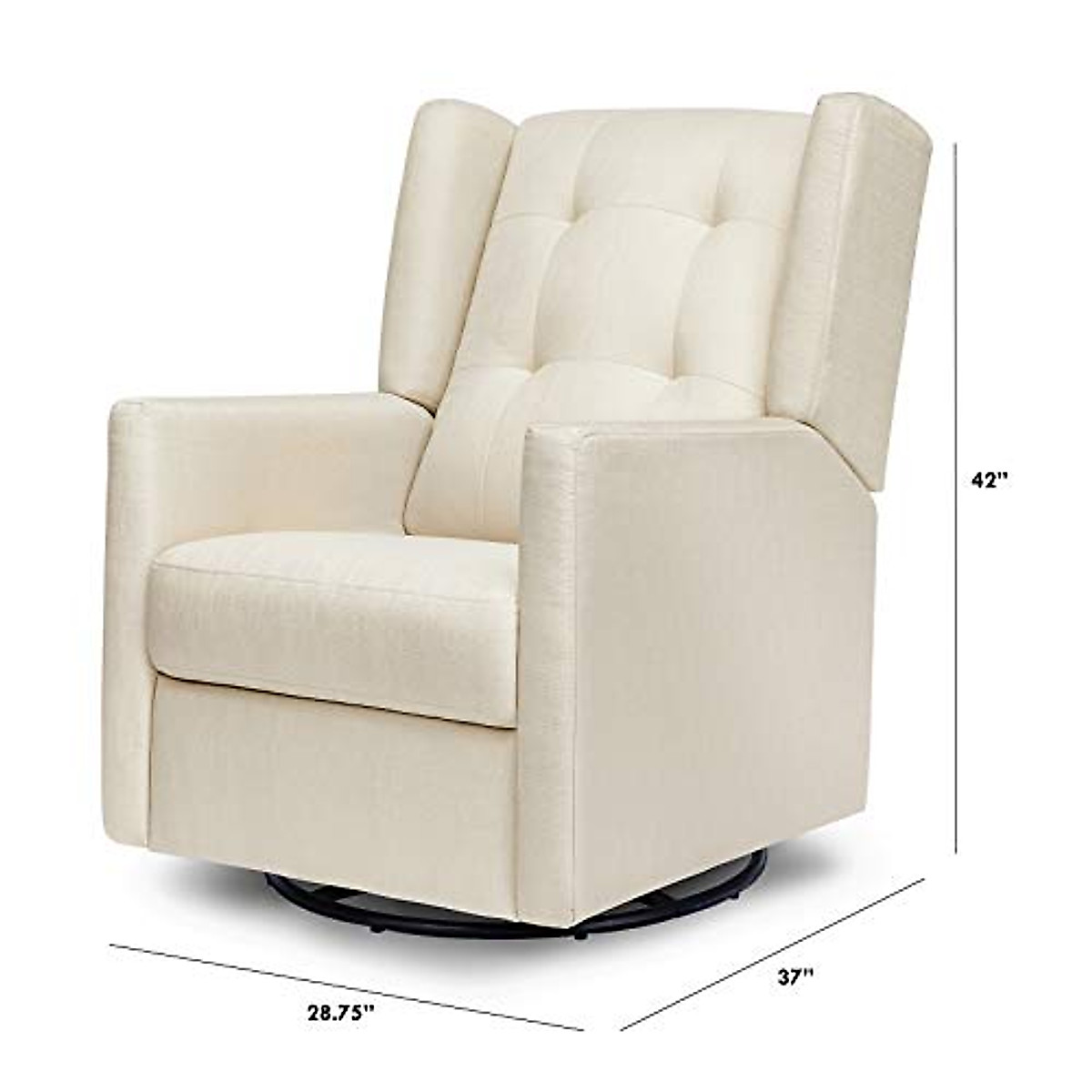 DaVinci Maddox Recliner and Swivel Glider in Natural Oat, Greenguard Gold & CertiPUR-US Certified