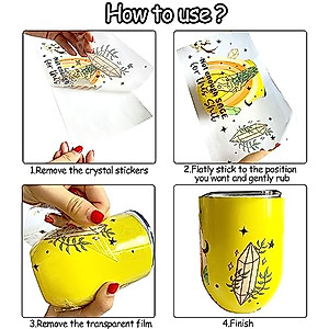 UV DTF Cup Wrap, Transfer Stickers for Glass Cups，UV DTF Cup Wrap Transfer Cup Stickers Decals Waterproof Rub on Transfers for Crafts Vintage（Halloween Series-12Sheets）