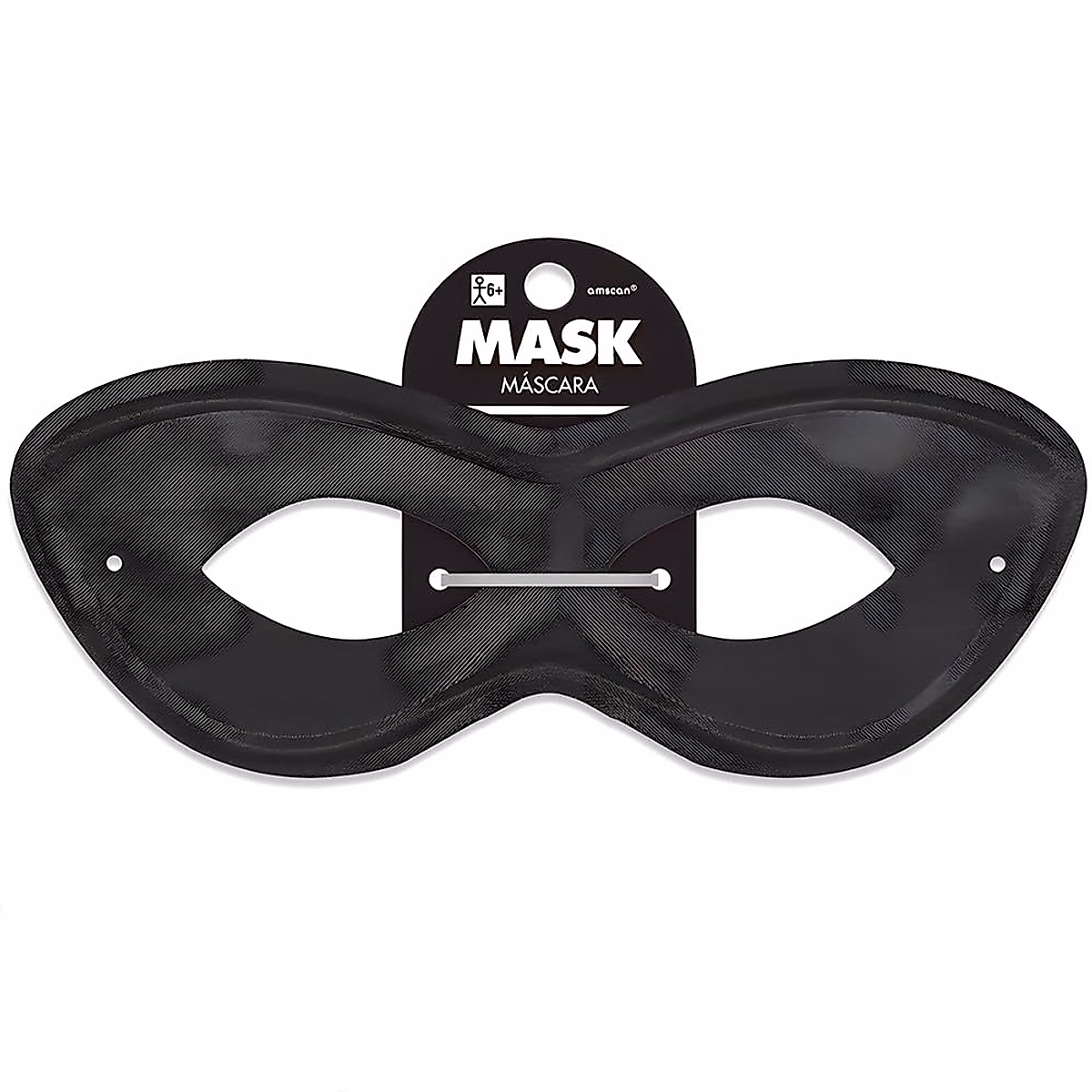 amscan Game Ready Team Spirit Party Super Hero Mask Accessory, Black, One Size, 2 7/8inch x 8 1/4inch
