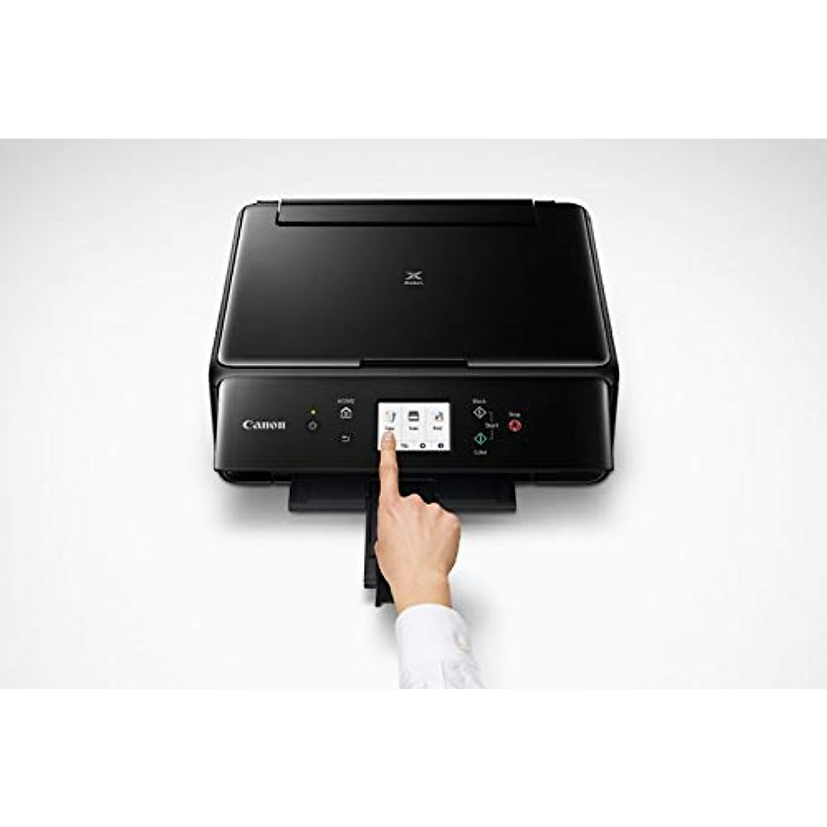 Canon PIXMA TS6220 Wireless All In One Photo Printer with Copier, Scanner and Mobile Printing, Black, Works with Alexa