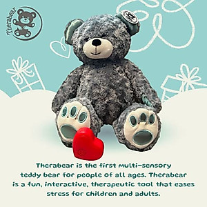 THERABEAR | Talking, Teaching, Multi-Sensory Therapeutic Teddy Bear, Comfortable Huggable Toy for Children of All Ages, Stuffed Animal Companion for Emotion Regulation
