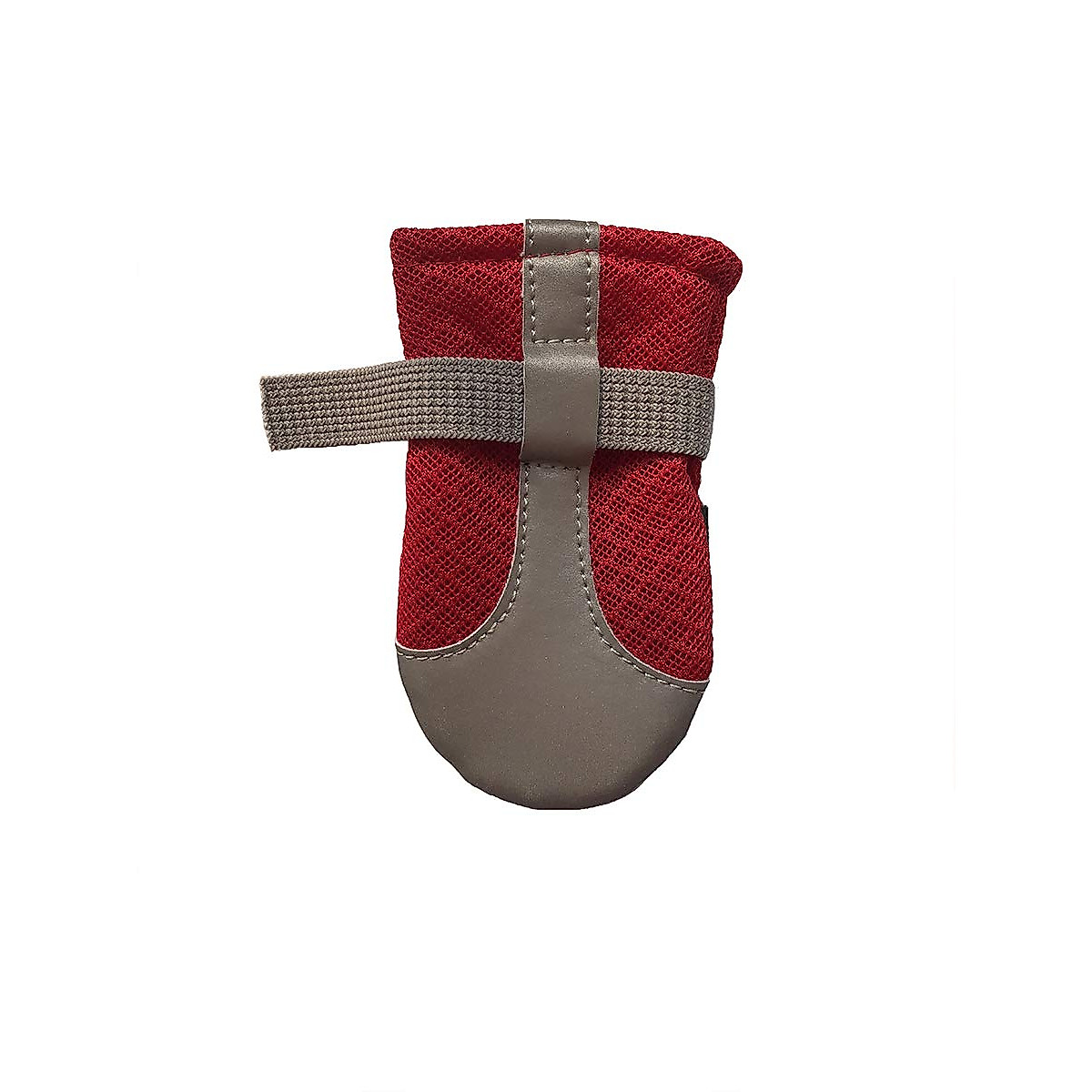 LONSUNEER Dog Boots for Small Dogs Soft Reflective and Nonslip Set of 4 (Small, Red)