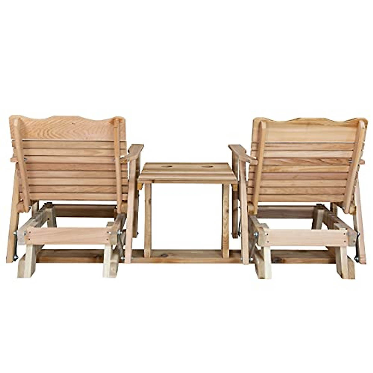 Kilmer Creek 6' Natural Cedar Settee Glider, Amish Crafted