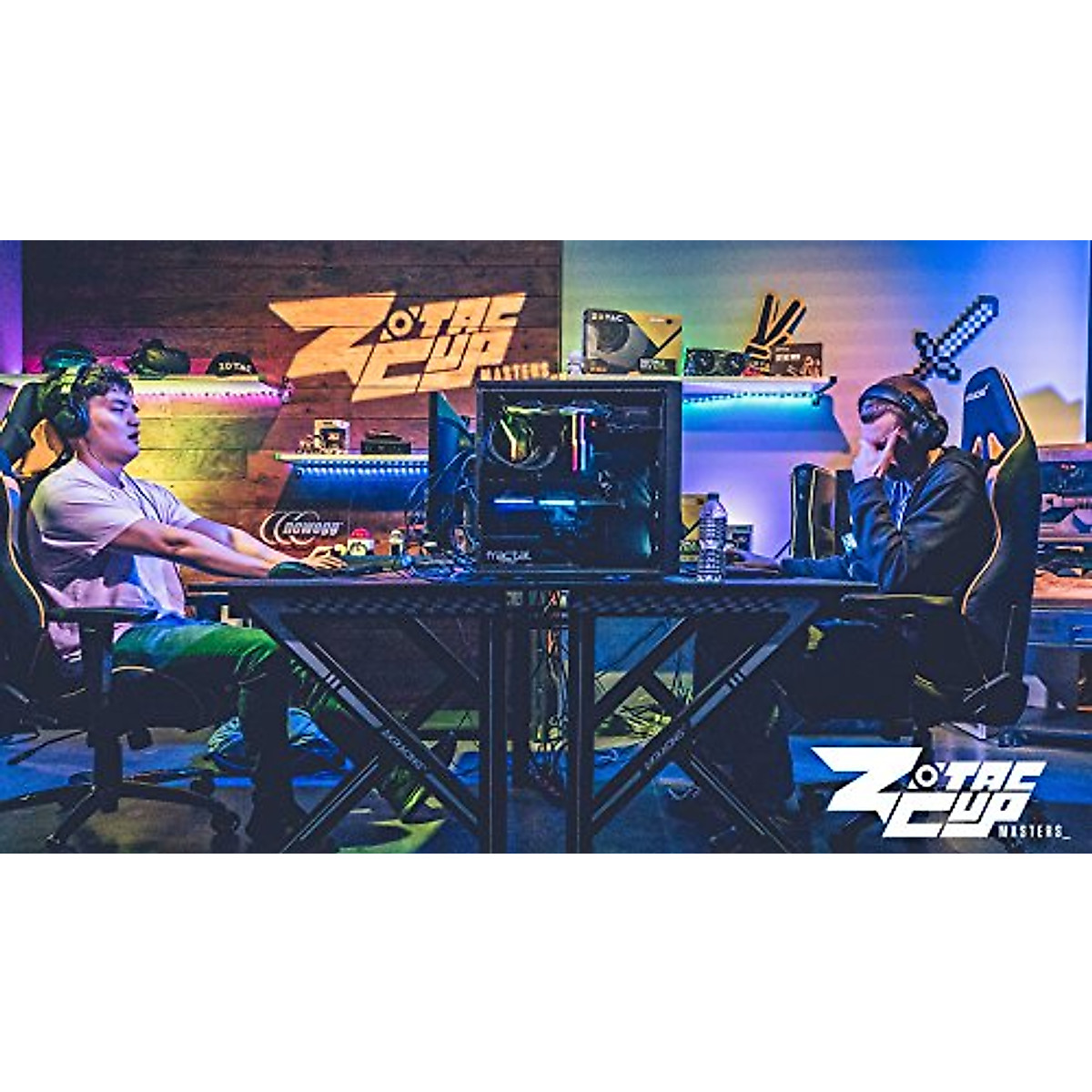 AKRacing Masters Series Max Gaming Chair with Wide Flat Seat, 400 Lbs Weight Limit, Rocker and Seat Height Adjustment Mechanisms - Indigo