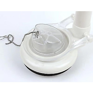 Ecochre Toilet Flappers Replacement Compatible for GA715014-GEG1 (Transparent) 3 Inch with Stainless Chain and Hook