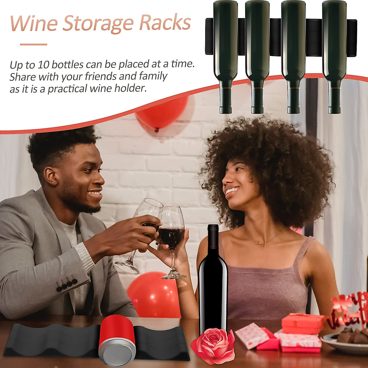 Cabilock Foldable Silicone Wine Stacker Set Beer Can Rack Wine Bottle Holders Bottle Stacking Mat Wine Holder Stacks Cans Easy Storage Refrigerator Organizer