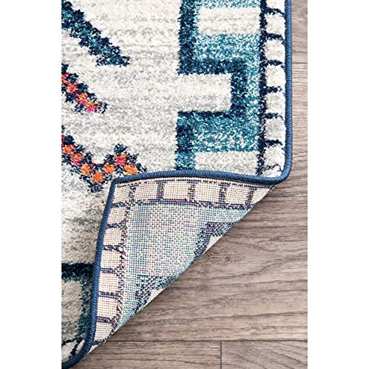 nuLOOM Richelle Tribal Medallion Area Rug, 5' x 7' 5", Blue