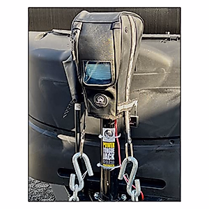Clever Cover for LCI Jack by Trailersphere Custom Electric Tongue Jack Cover for Trailer, RV, Camper, Chains Holder, Plug Protector, Sun and Waterproof (LCI Jack Cover)