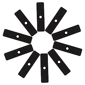 DOITOOL 20 pcs Bar Patio Locks Stopper Black Inside Security Door Bedroom Sash Safety Windows Adjustable Bars Office Stoppers Window Sliding Proof Keyless Lock