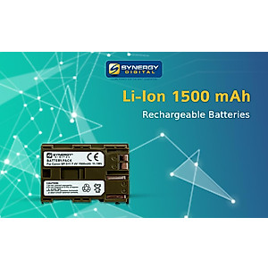 Synergy Digital Camera Battery, Compatible with Canon EOS 40D Digital Camera, (li-ion, 7.4V, 1500mAh) Ultra High Capacity, Replacement for Canon BP-511 Battery