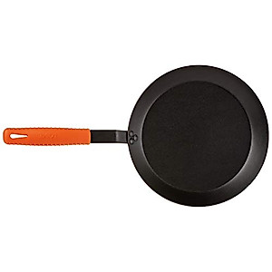 Lodge Manufacturing Company CRS12HH61 Carbon Steel Skillet, 12", Black/Orange