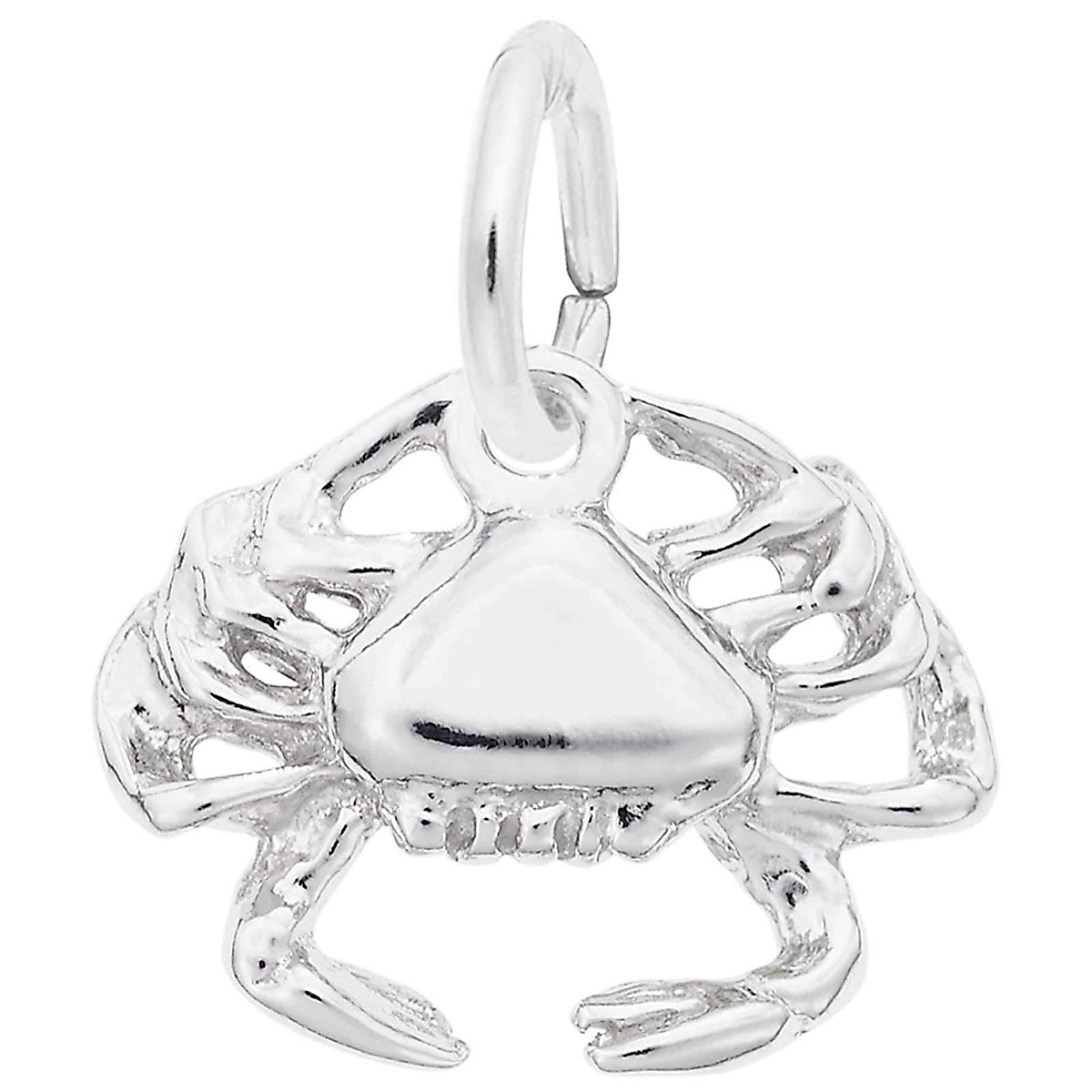 Rembrandt Charms Crab Charm, Sterling Silver