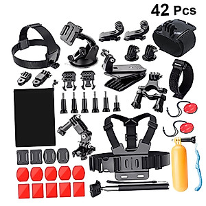 UKCOCO Selfie Stick Action Camera Accessories Kit 42-in-1 Sports Camera Set for Outdoor Activities Camera Accessory