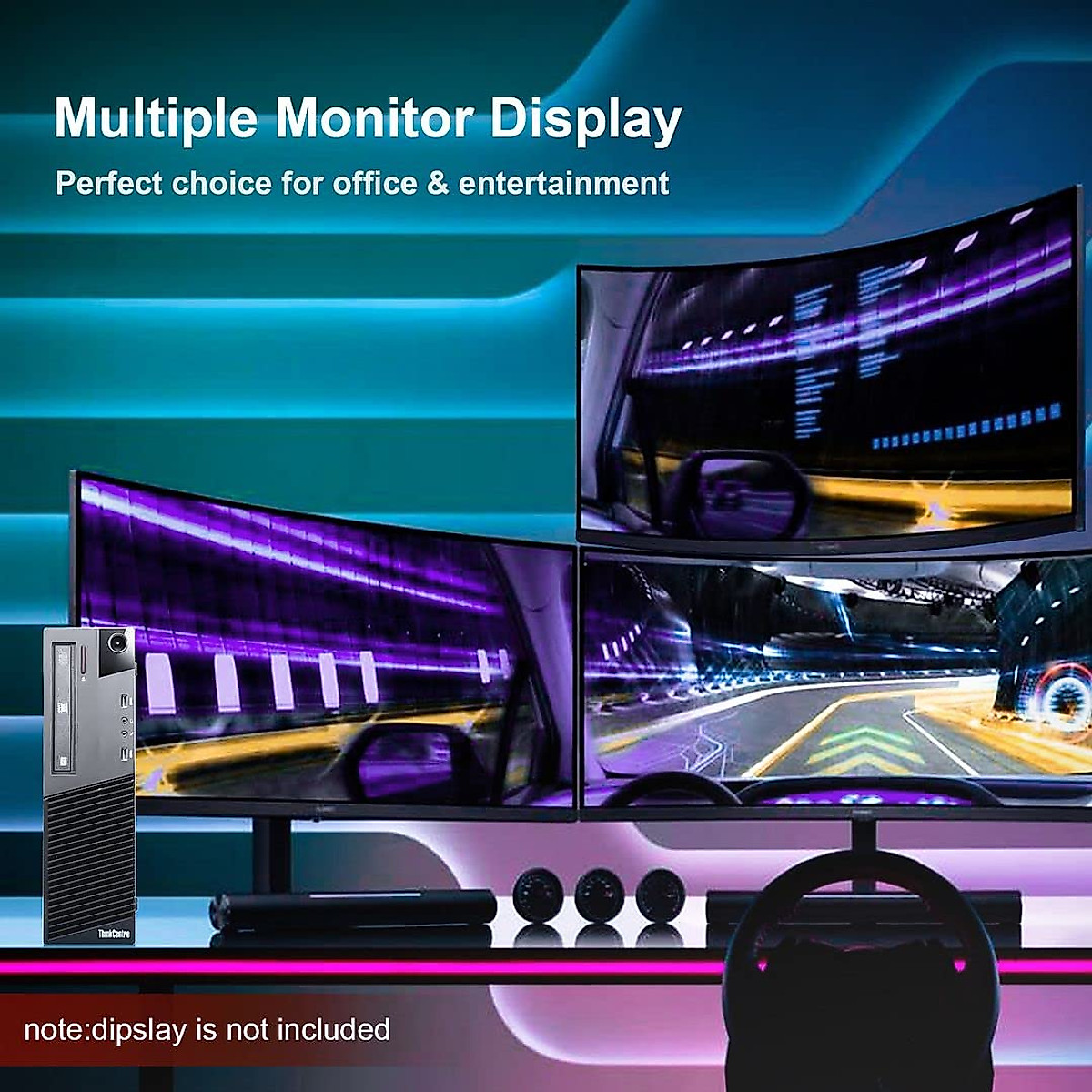 Lenovo ThinkCentre M83 SFF Desktop PC, Intel Quad Core i7 Upto 4.0GHz,16GB Ram, New 1TB SSD, AC Wi-Fi, DVD-ROM, Keyboard, Mouse, Windows 10 Pro (Renewed)