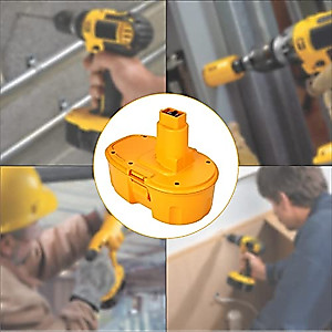 [Upgraded to 4.5Ah]2Pack DC9098 DC9096 Battery Compatible with Dewalt 18 volt Battery Replacement DC9099 DC970 Ni-Mh DW9095 DW9096 DW9098 DW9099 DE9039 DE9095 DE9096 DE9098 for dewalt 18v xrp battery