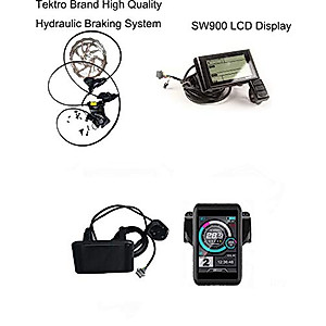 19" Motorcycle Wheel & Seat 3000W-8000W Powerful Electric Mountain Bike MTB Ebike Beach Cruiser (750C TFT Display, 72V8000W(150A Sine-Wave Controller) + 40AH Panasonic Cell Battery)