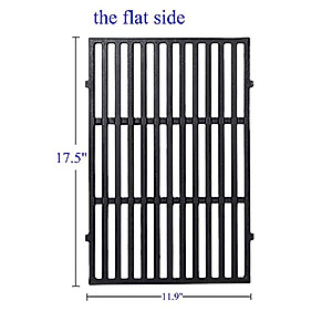 GasSaf 15.3 inch Flavorizer Bars and 17.5 inch Grill Grates Replacement for Weber 7636 7638, Spirit 300 Series E310 E320 E330 S310 S320 S330 Gas Grills with Front Control Knob (2013-2017)