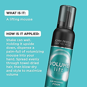 John Frieda Collection Luxurious Volume Perfectly Full Mousse, 7.5 Ounce (Pack of 3)