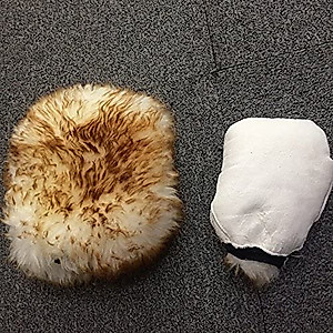 DUMI Australian Merino Lambswool Two-Sided Car Wash Mitt - Ultra Soft Sheepskin Cleaning Gloves for Scratch-Free Detailing - Extra Large Size for Car, Truck, Motorcycle, Boat, Home, and RV Use