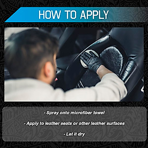 AMERICANA SERIES Hot Wheels Car Leather Cleaner Spray — Special UV Protection — Car Cleaning Supplies — Car Care Products — Car Detailing Supplies — Interior Car Cleaner - 20 Oz