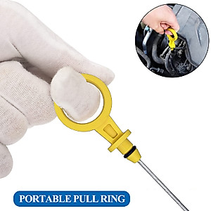 E-Vniko Engine Oil Dipstick Compatible for 2001-2007 GMC Sierra Chevrolet 2500 HD 3500 Duramax Diesel V8 6.6L Replace Checking Oil Level 97287502 | 921-046