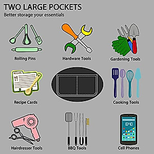 POFULL Mimi Gift Mimi Mother's Day Gift Mimi's Kitchen Never Runs Out Of Kisses and Cookies (Mimi's Kitchen Apron)