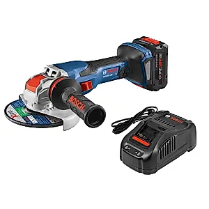 Bosch GWX18V-13CB14-RT PROFACTOR 18V Spitfire X-LOCK Connected-Ready 5 - 6 in. Cordless Angle Grinder Kit with Slide Switch (8.0 Ah) (Renewed)