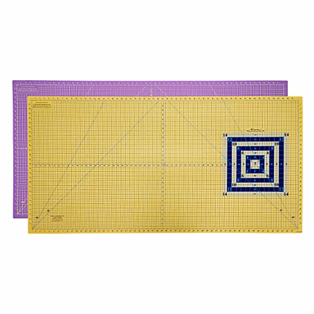 Martelli 30" x 60" Small Self-Healing Color-Contrasting Cutting Mat for Sewing, Quilting & Crafting