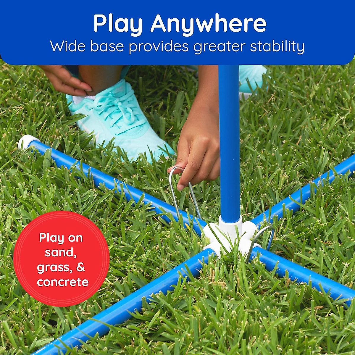 Giggle N Go Yard Games for Adults and Kids - Outdoor Polish Horseshoes Game Set for Backyard and Lawn with Frisbee, Bottle Stands, Poles and Storage Bag﻿, Easter Basket Stuffers Gifts for Kids.