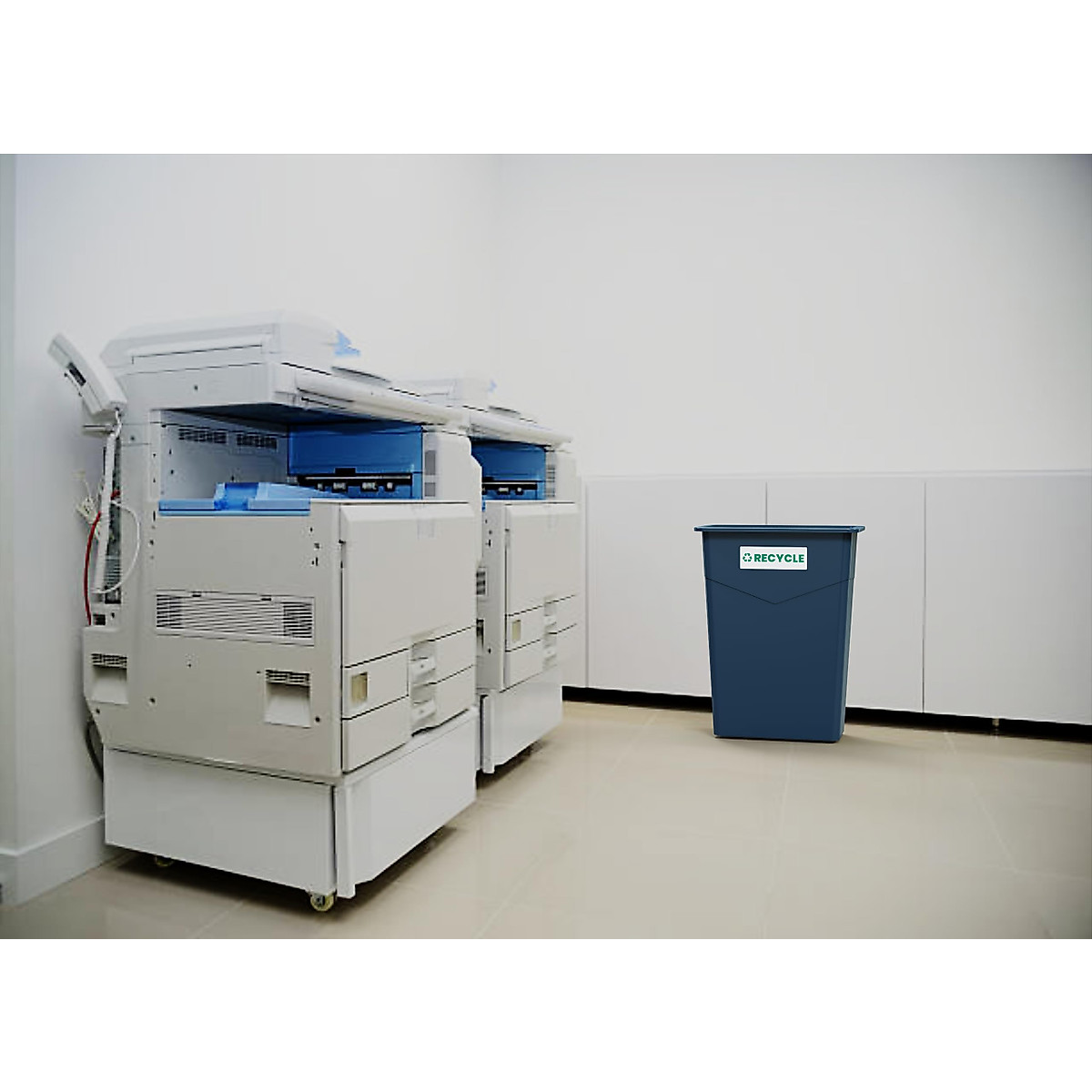 Recycle Sticker for Trash Bins – Heavy Duty, Recycle Only Sticker - 3-5 Year Indoor/Outdoor Rated - Heavy Duty, Weather Proof, Ultra Durable - USA Made (6x2 inch), 4 Labels