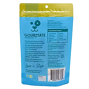 Gourmate Pet Treat Co. South Pacific Hoki - Human Grade Dog Treats - 100% Natural, Freeze Dried Whitefish Snack with Omega-3 and Marine Collagen - 45g/1.58oz