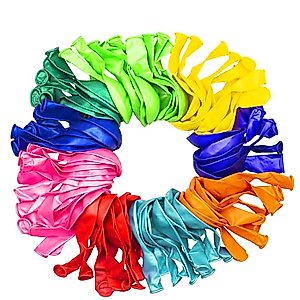 Multicolor Balloons 12 Inch Strong Latex about 12 Color 100 Pcs Balloons for Party Celebrate Birthday Christmas Wedding and Holidays， For Helium Or Air Use,Decoration Accessory
