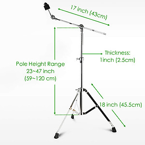 Luvay Boom Cymbal Stand, Single Braced Lightweight (4.5lb)