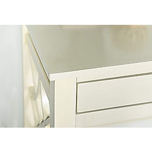 Linon Desk, Antique White, 38 x 20 x 30