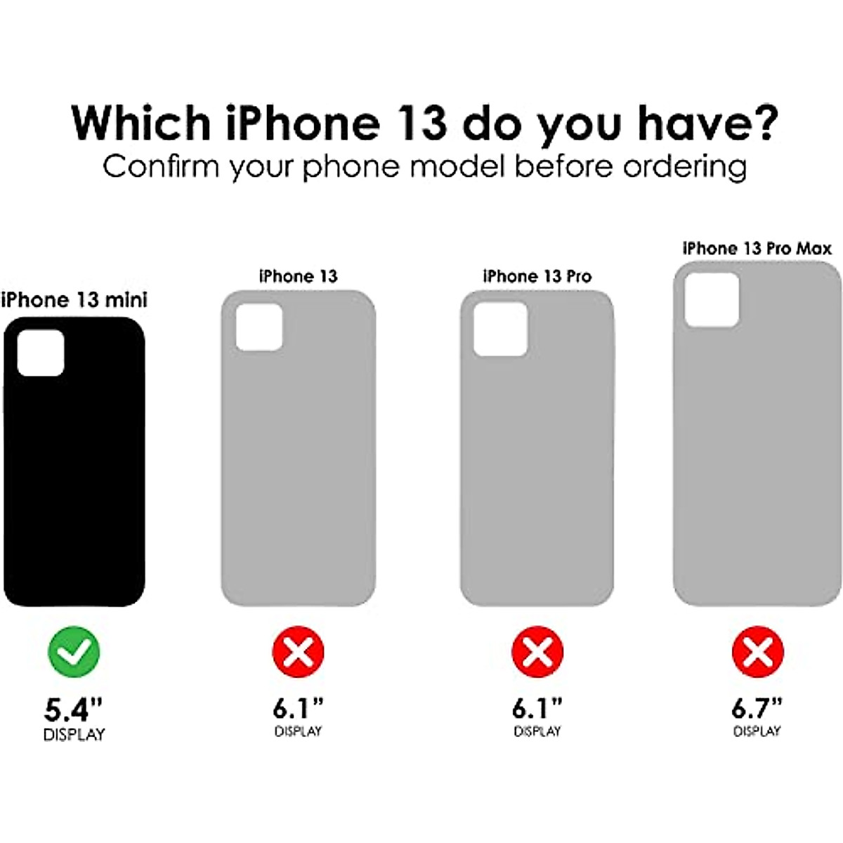 OtterBox iPhone 13 Mini & iPhone 12 Mini (Only) - Symmetry Clear Series Case - Clear - Ultra-Sleek - Wireless Charging Compatible - Raised Edges Protect Camera & Screen - Non-Retail Packaging