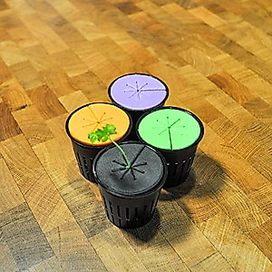 xGarden Neoprene Clone Collars - 30 Pack Cloning Collars, 2" Inch, Multi-Color - DIY Foam Cloner Inserts for Net Pots, Hydroponics, Aeroponics
