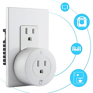 TOPGREENER TGWF115PRM Wi-Fi Plug with Energy Monitoring, Smart Outlet, Control Lights and Appliances from Anywhere, No Hub Required, White, Works with Amazon Alexa and Google Assistant - Amazon Vine