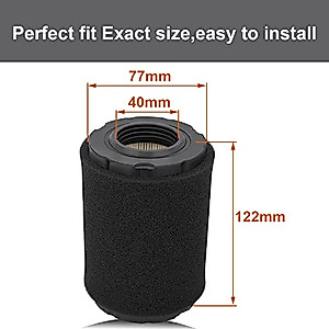 Butom 796031 Air Filter for Briggs and Stratton 591334 594201 590825 D140 D110 D130 Husqvarna YTH22V46 YTH24V48 YTA22V46 YTH24V54 YTA24V48 Lawn Tractor 2Pack