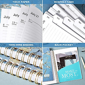 2023-2024 Planner - Planner/Calendar 2023-2024, Jul 2023 - Jun 2024, 2023-2024 Planner Weekly and Monthly with Monthly Tabs, 8" x 10", Strong Twin- Wire Binding, Flexible Hardcover, Daily Organizer