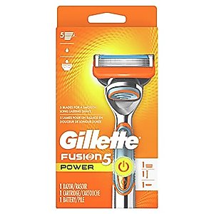 Gillette Fusion5 Power Razors for Men, 1 Gillette Razor, 1 Razor Blade Refill, 1 Battery
