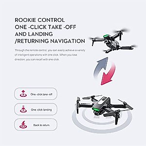 Rc Drones With Camera for Adults 4K Fpv Mini Drone with Altitude Hold Headless Mode One Key Start Speed Adjustment, VR 3D Experience, Rc Quadcopter for Beginners Cool Stuff (Black)