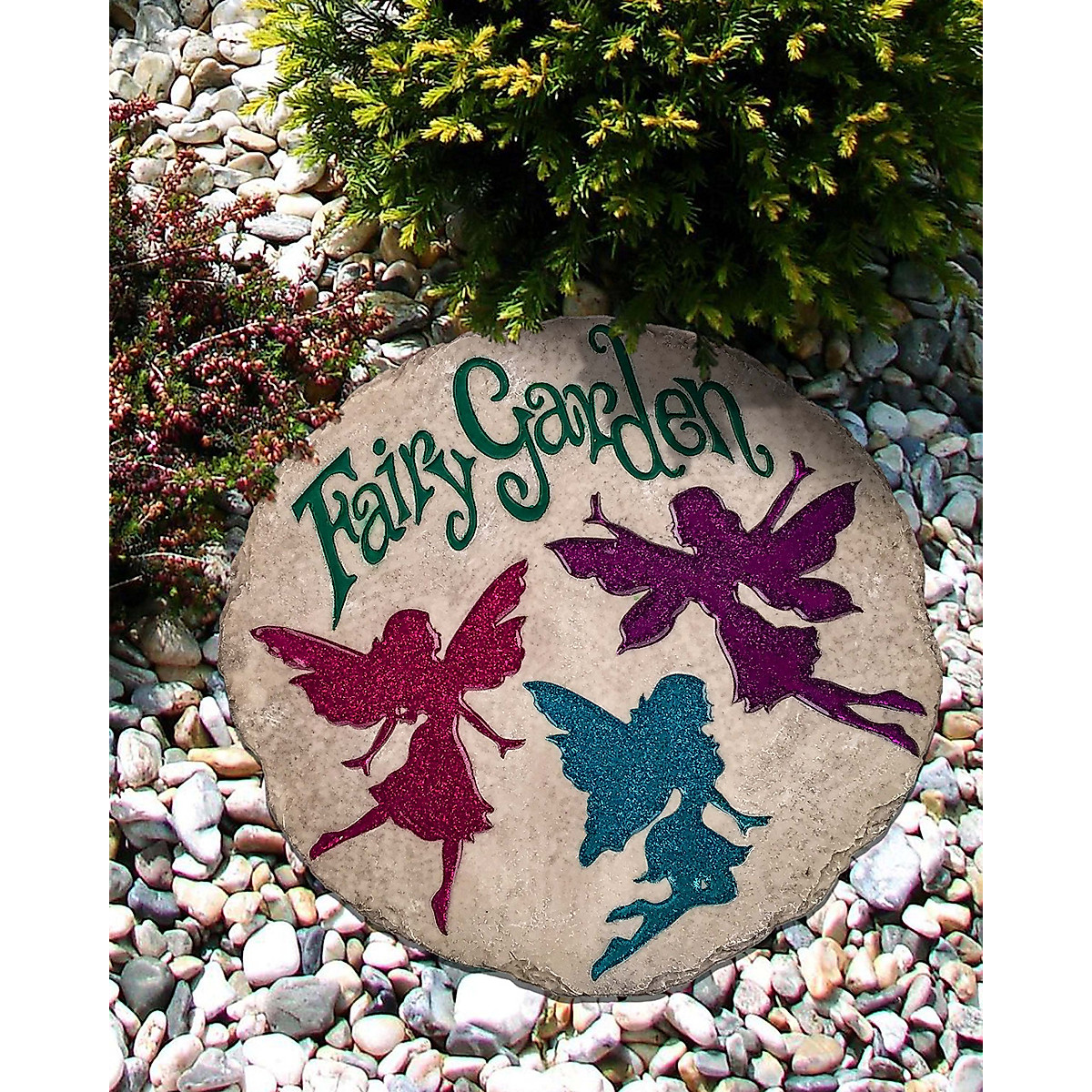 Spoontiques - Garden Décor - Grandma’s Garden Stepping Stone - Decorative Stone for Garden