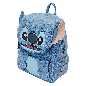 Loungefly Disney Stitch Plush Sherpa Mini Backpack