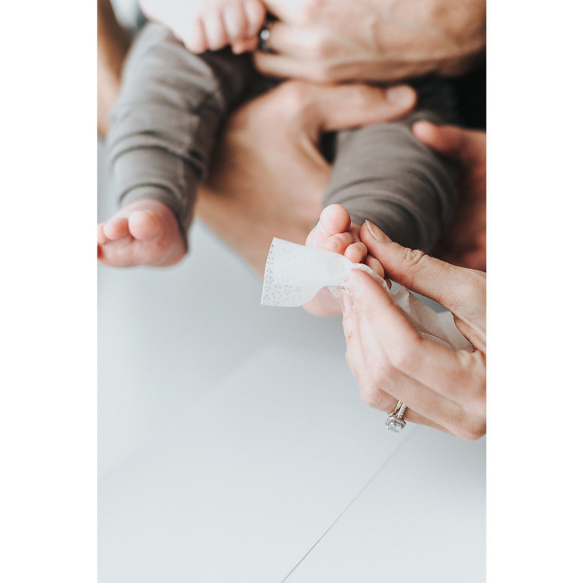 Mushybooks Inkless Print Kit - Baby Hand and Footprint Maker - Keepsake - Non-Toxic - Baby Safe