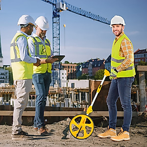 Zozen Measuring Wheel Digital Display, 3-Sections Foldable 12Inch Wheel, Imperial/Metric Measure Wheel with Backlit Display | Up to 99,999Ft/ 99,999M | Portable - with Cloth Backpack.