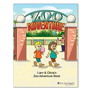 Personalized Children’s Zoo Adventure Storybook – Customize with Child’s Name, Hair Color, Gender, and Ethnicity | 28-Page 8.5” x 11” Paperback by First Time Books